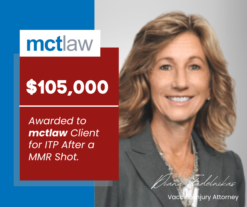 Child Awarded $105,000 After MMR Vaccine Aggravates ITP